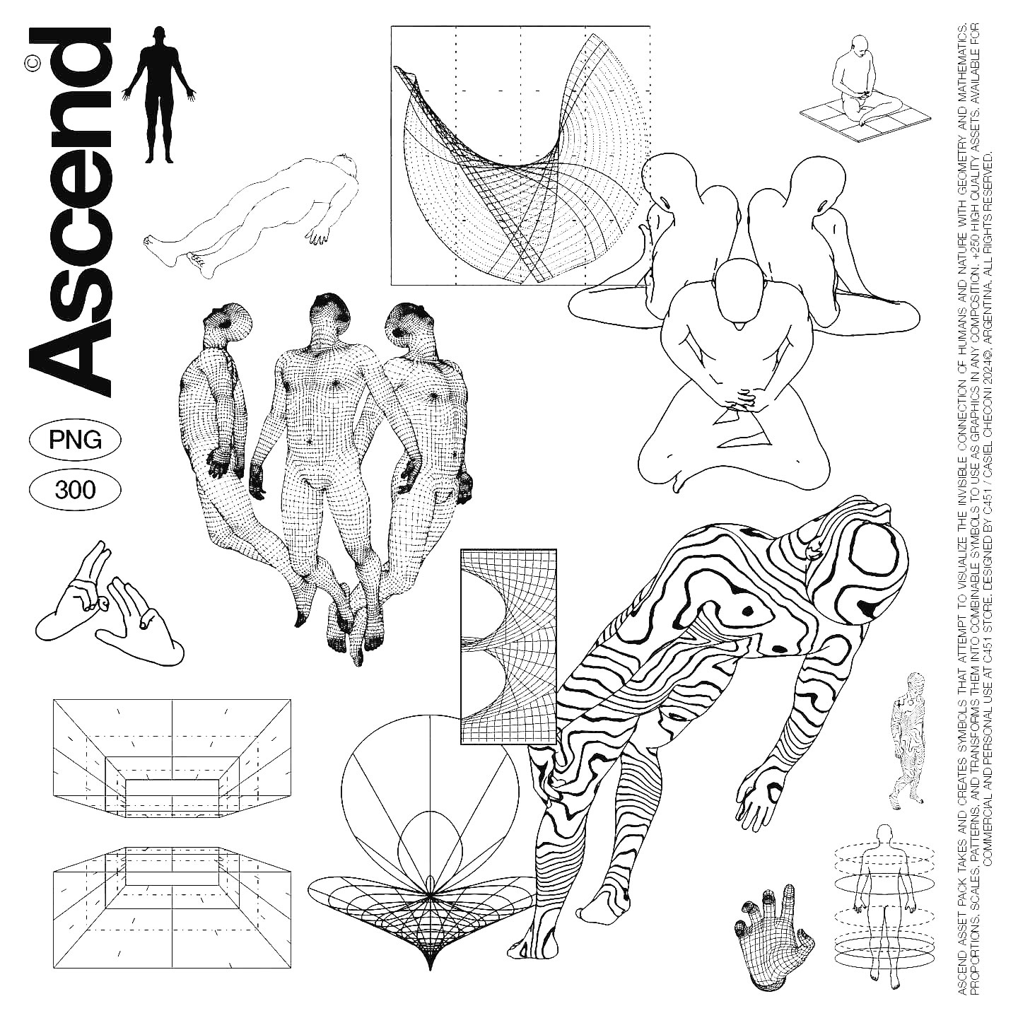 Ascend Illustration Pack | Geometric and Human Graphics Pack