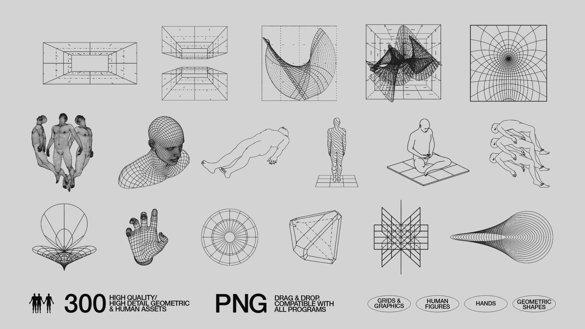 Ascend Illustration Pack | Geometric and Human Graphics Pack