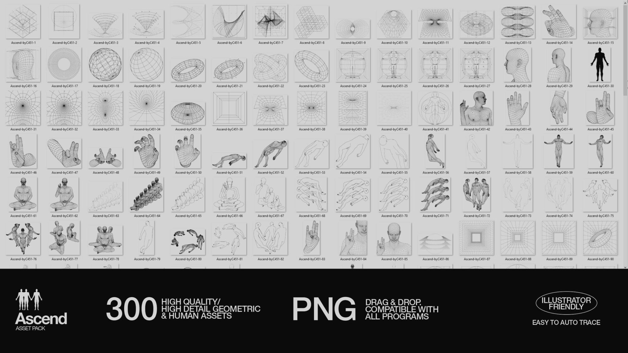 Ascend Illustration Pack | Geometric and Human Graphics Pack