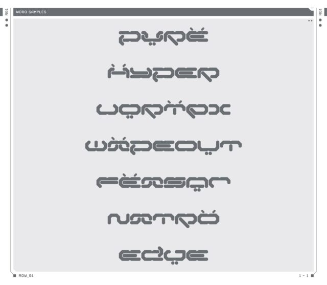 Mirai - Futuristic Display Font for Bold Designs