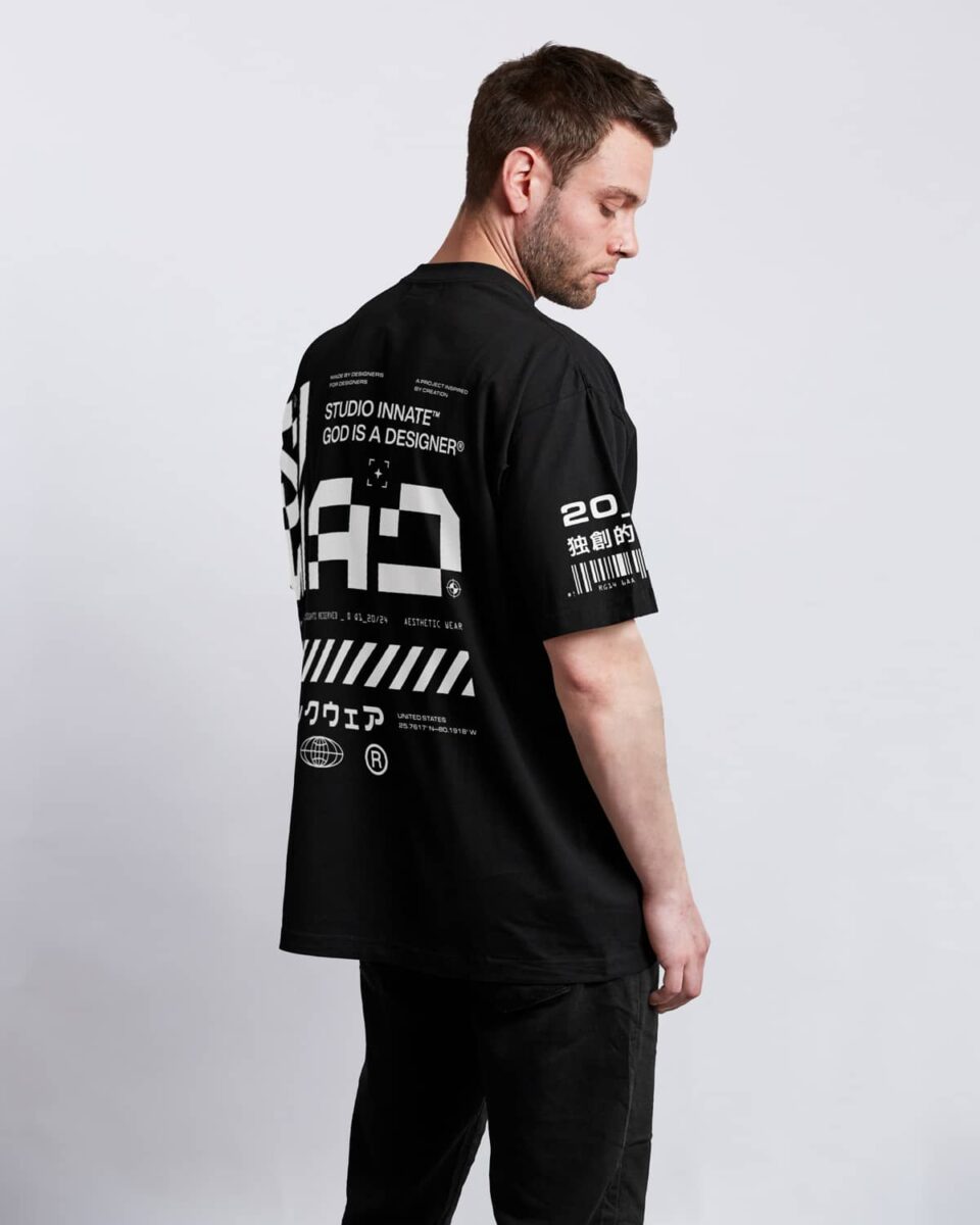 God is a designer T-Shirt collab | Black | Premium Heavyweight
