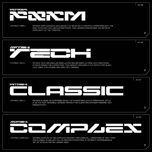 Mitashi Font – Futuristic Cyberpunk Typography