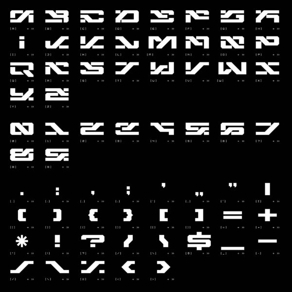 Mitashi Form Typeface – A Futuristic Font with Intricate Letterforms
