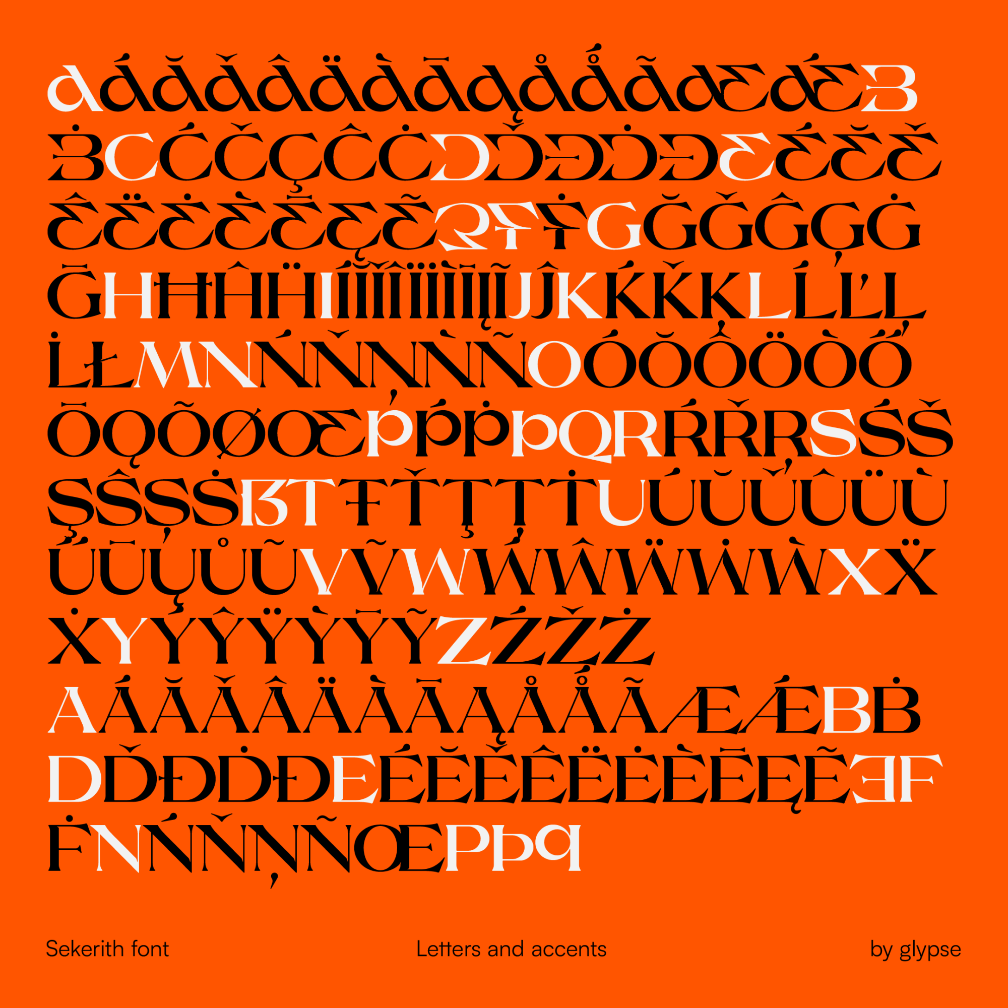 Sekerith Display Font – Celtic-Inspired Typeface for Bold Designs