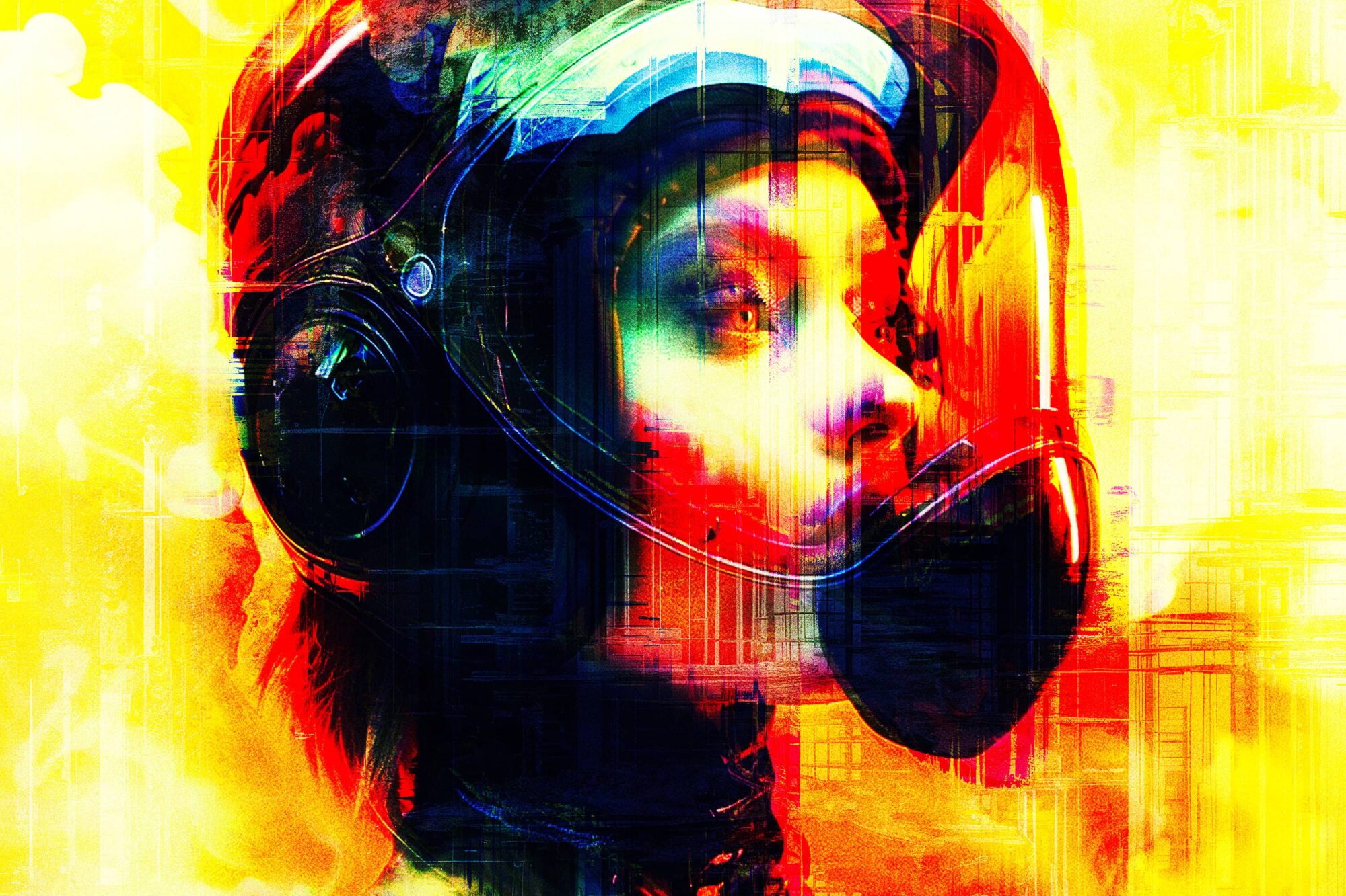Glitch Distortion Photo Effects – Cyberpunk Glitch for Photoshop