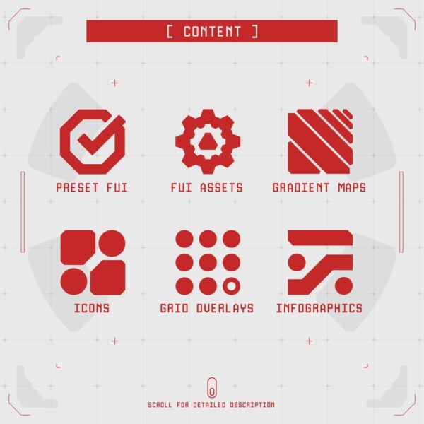 GRID BUILDER – Cyberpunk UI Vector Pack for Futuristic Designs